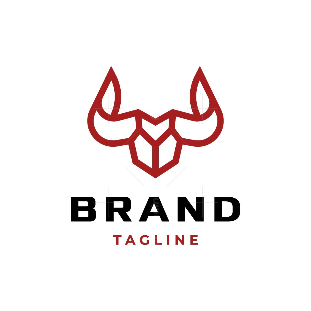 Monoline Bullhead Logo | Scalebranding