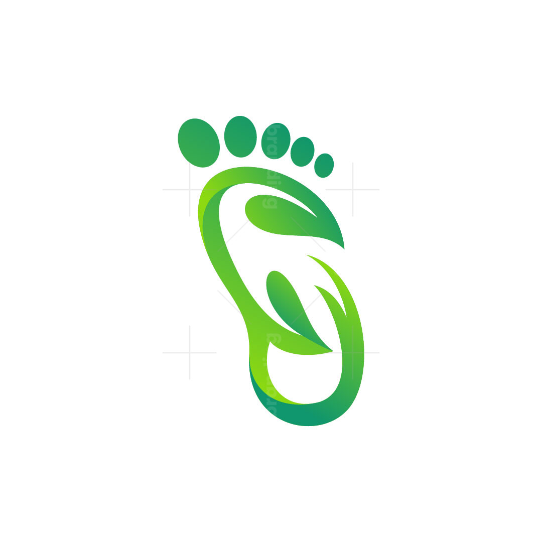 Feet Leaf Nature Logo | Scalebranding