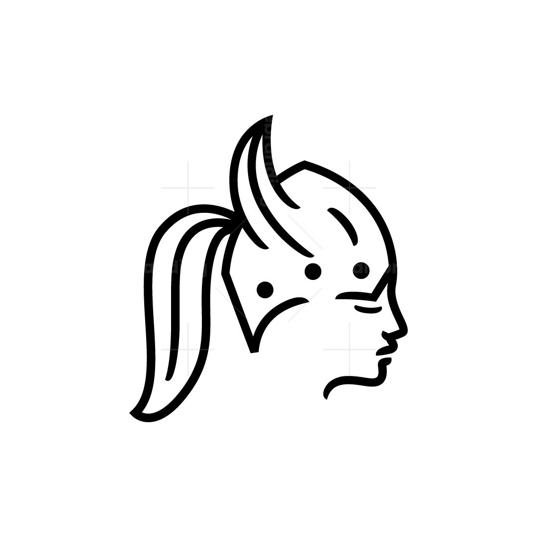 Female Viking Logo Woman Viking Logo | Scalebranding