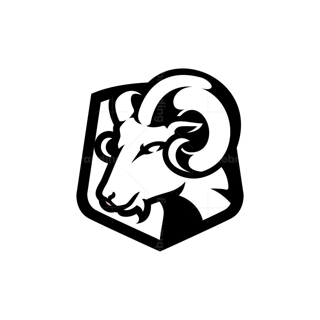 Ram Shield Combination Modern Logo | Scalebranding