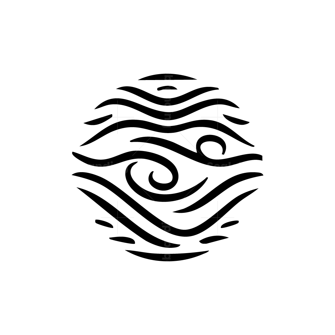 Abstract Waves Massage Therapy Symbol logo | Scalebranding