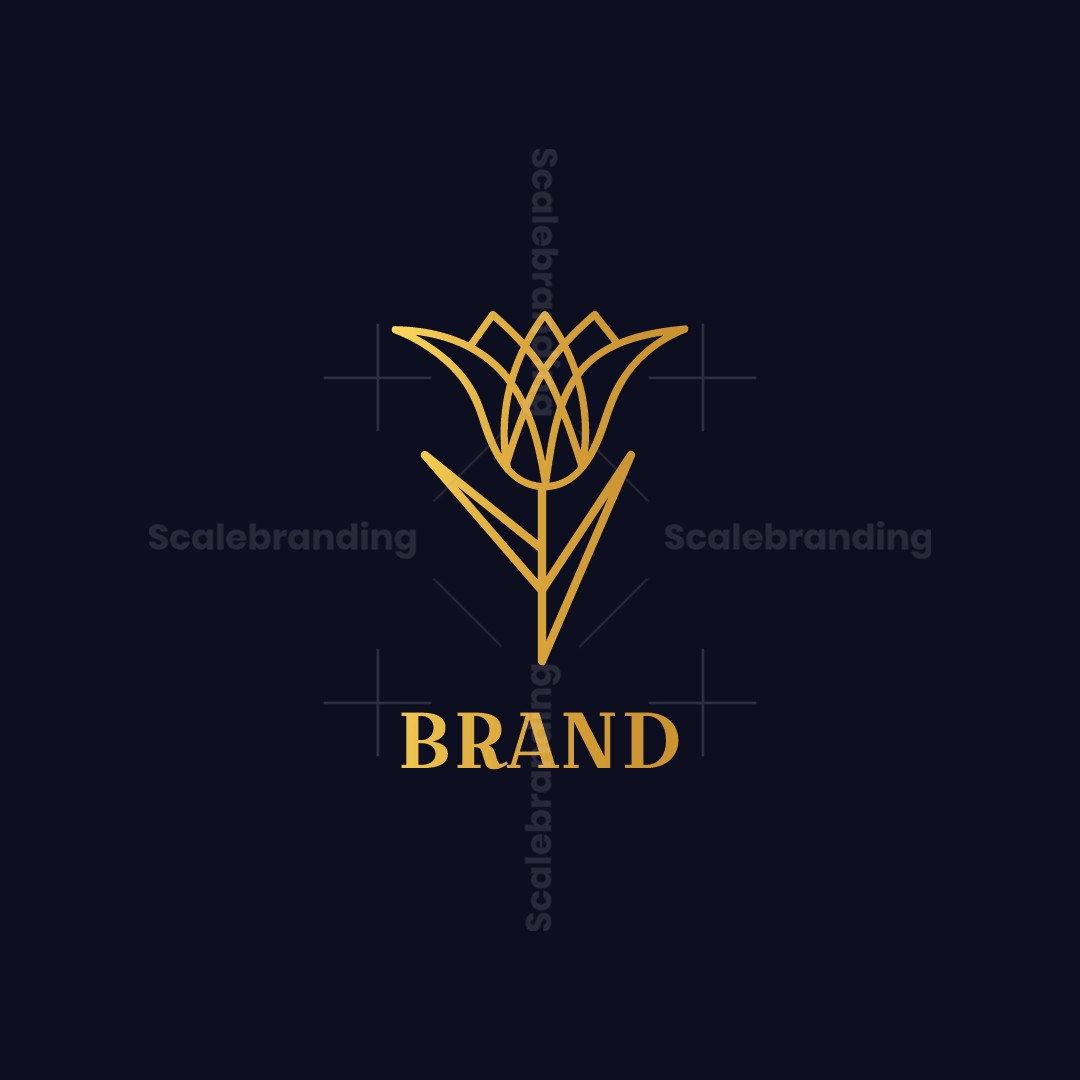 Modern Luxury Tulip Logo | Scalebranding