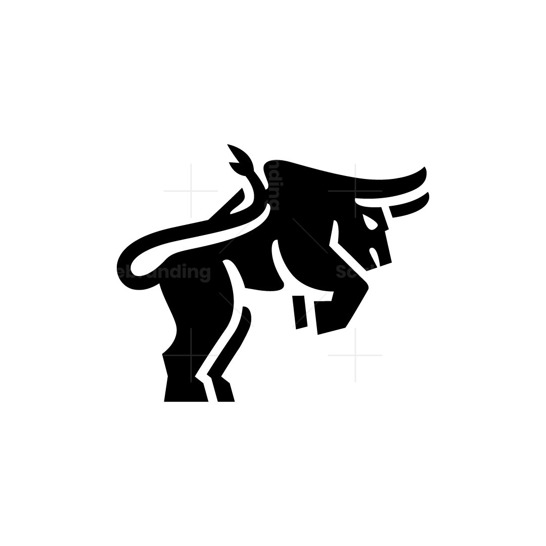 Charging Bull Logo Attacking Bull Logo | Scalebranding