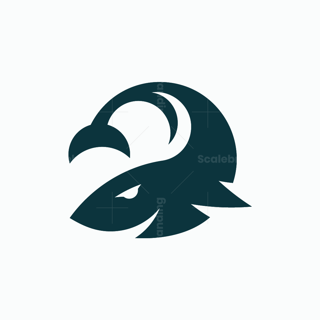 Blue Shark Mascot Illustration Logo For Tshirt Design