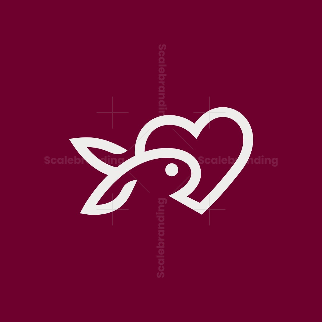 Fish And Heart Logo | Scalebranding