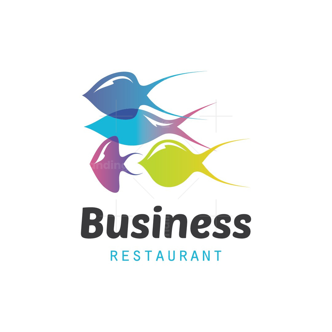 Fish Group Restaurant Logo | Scalebranding