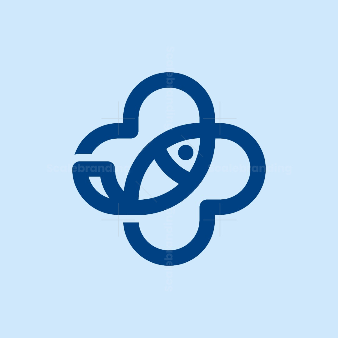 Fish Medical Cross Logo | Scalebranding