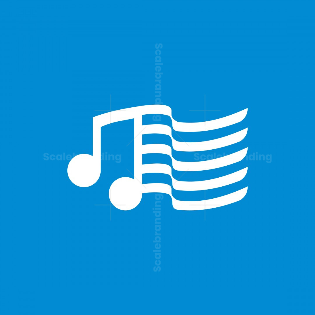 Flag Music Note Logo | Scalebranding