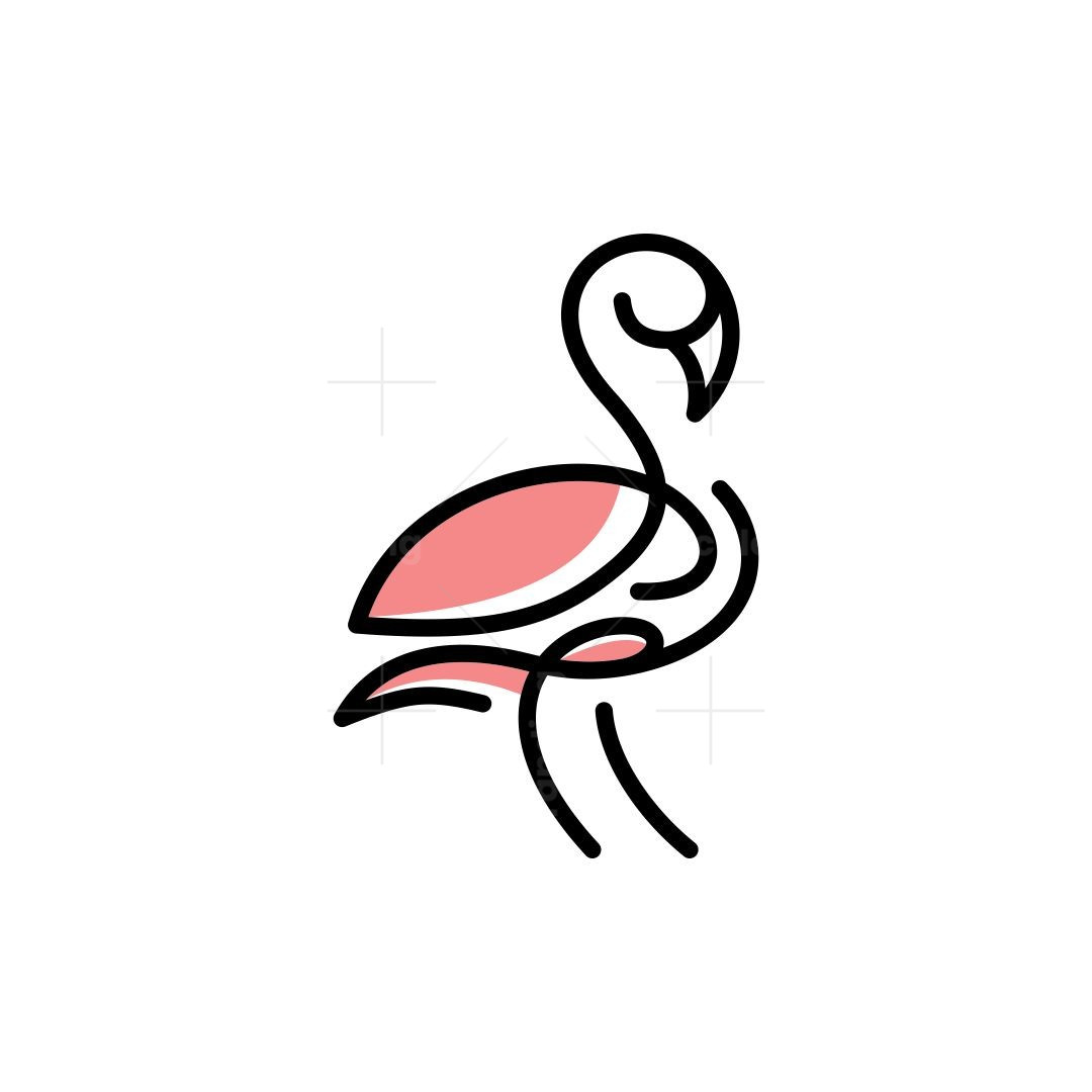 Flamingo Line Logo | Scalebranding