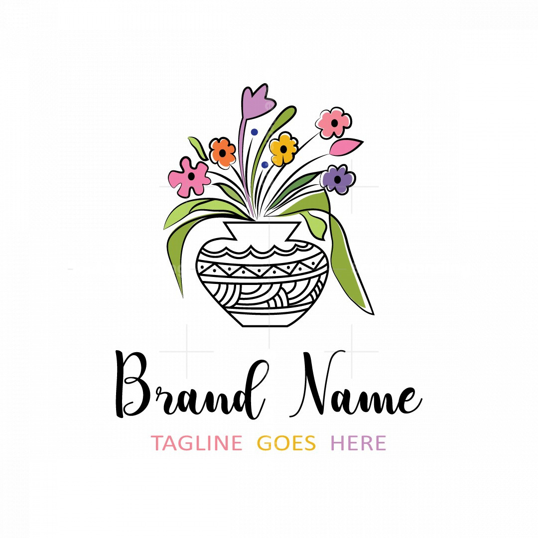 Flower Pot Logo