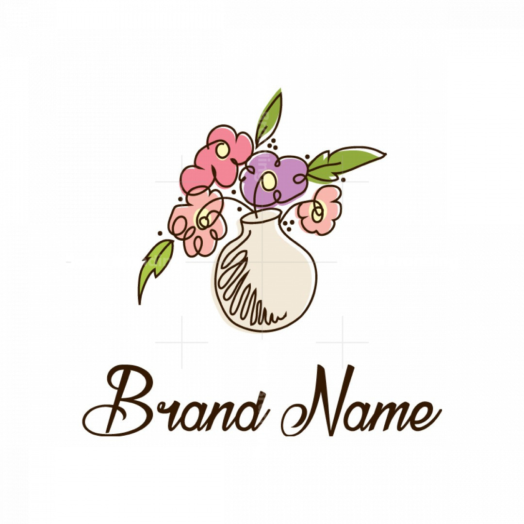 Flower Pot Logo | Scalebranding
