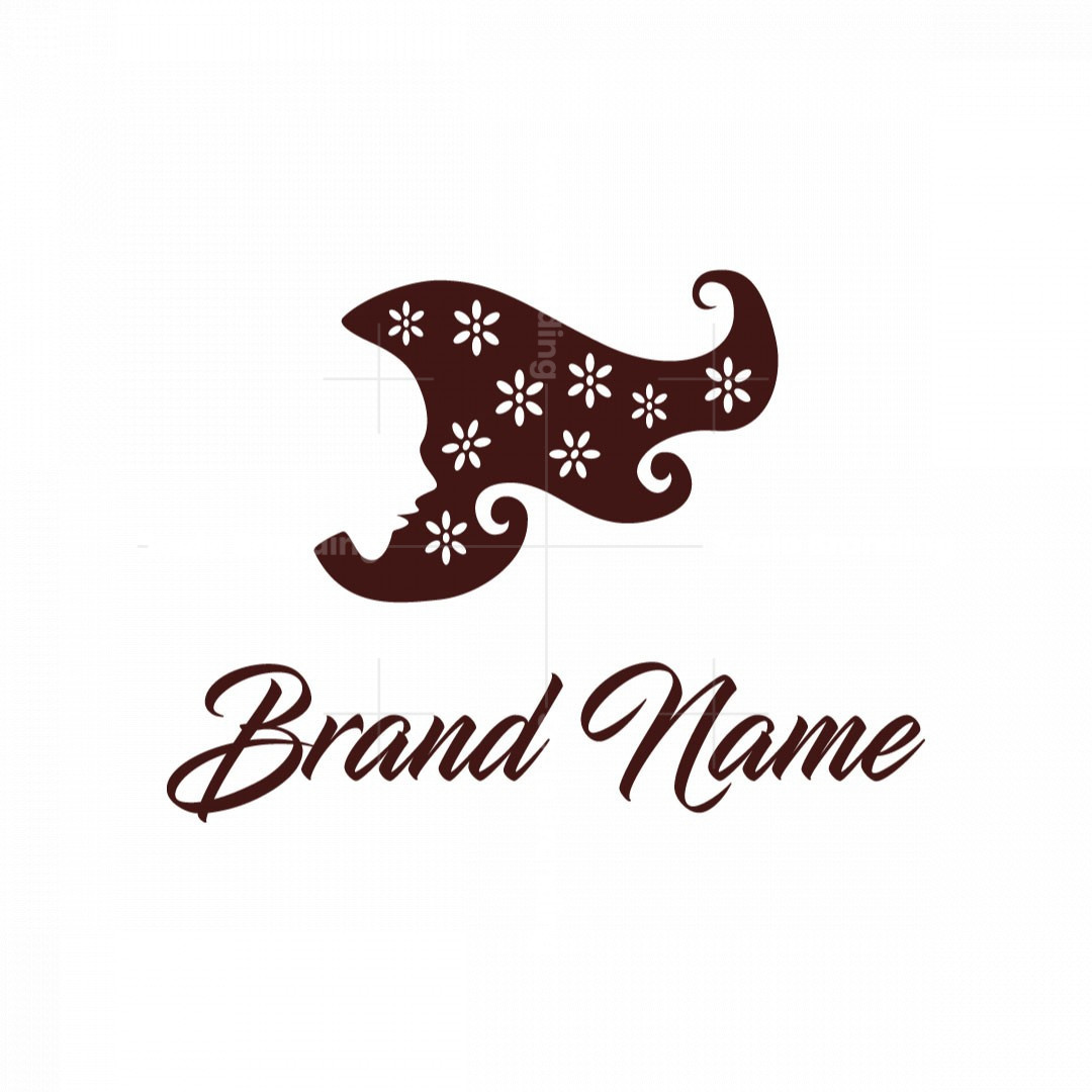 Flowers In Her Hair Logo | Scalebranding