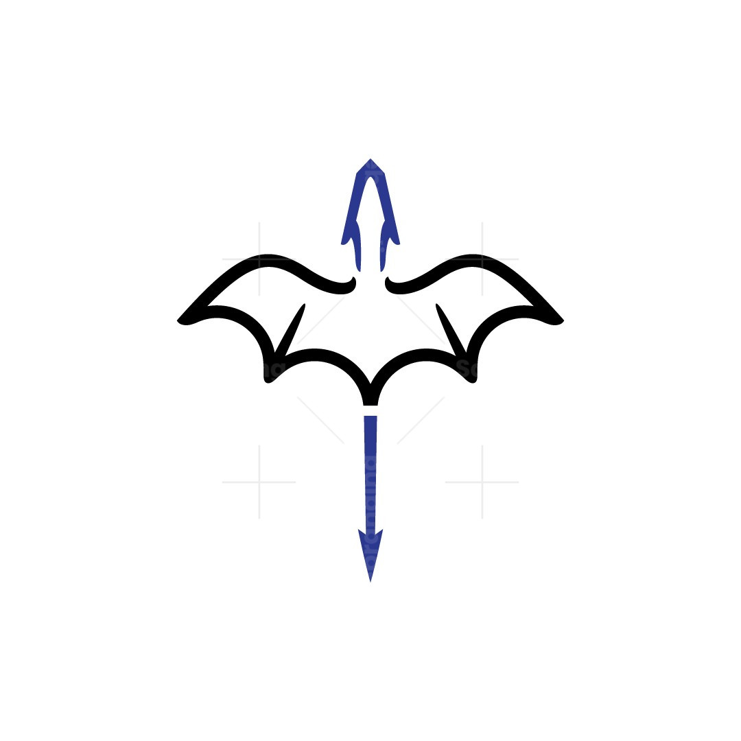Flying Bat Dragon Logo | Scalebranding