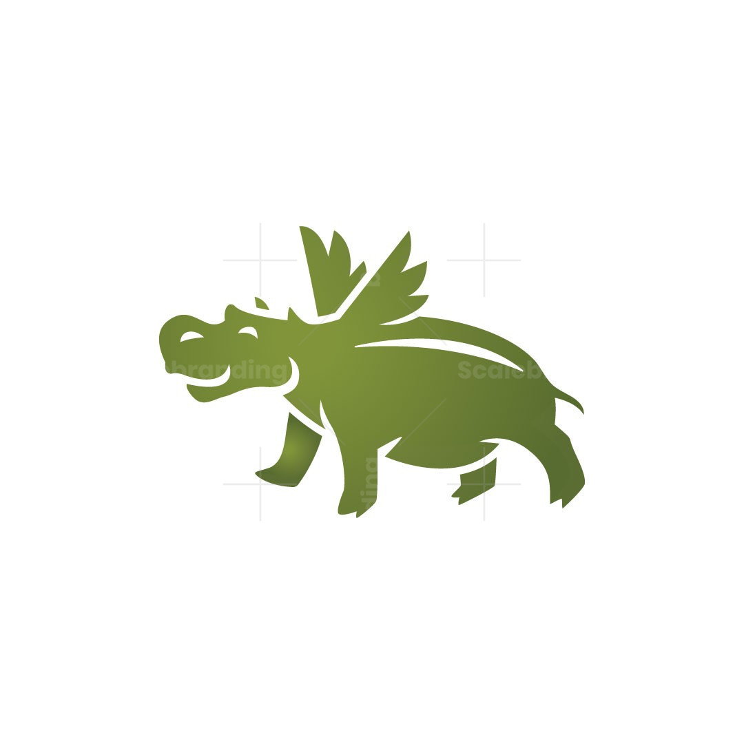 Flying hippo logo | Scalebranding