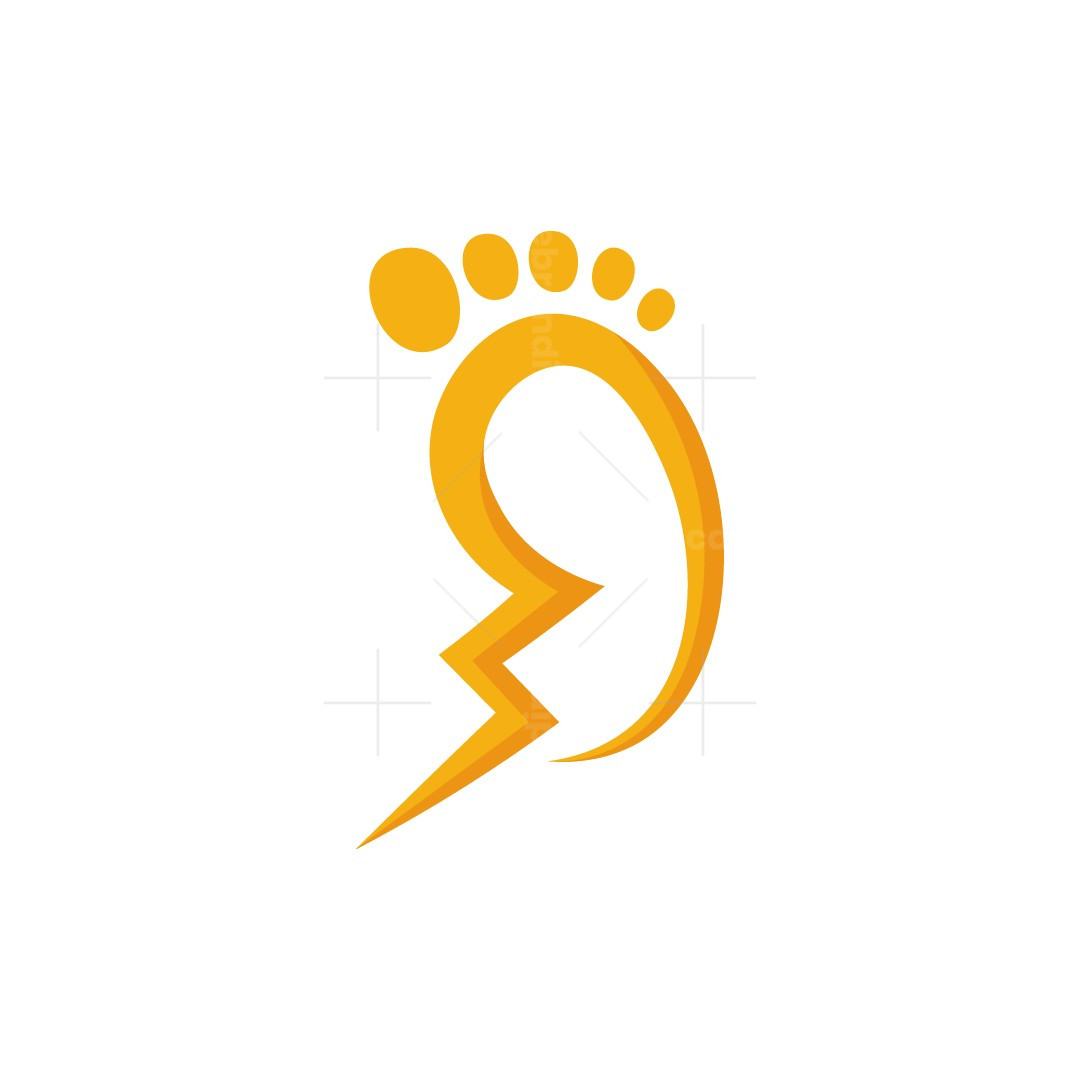 Foot Lightning Logo | Scalebranding
