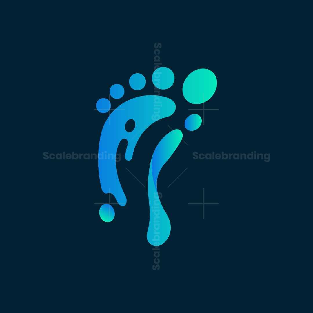 Foot Splash Modern Logo | Scalebranding