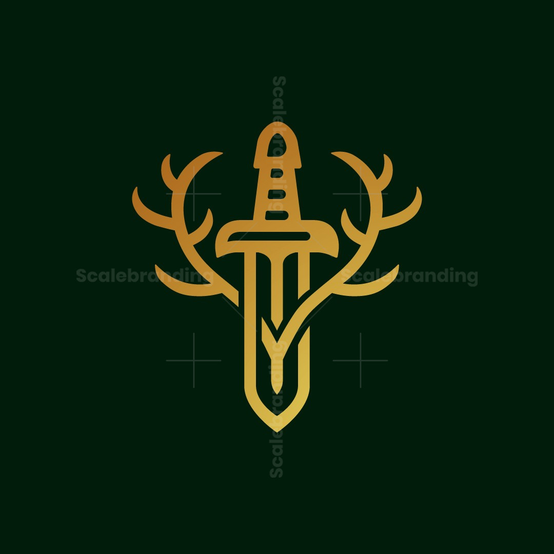 Forest Deer Sword Logo | Scalebranding