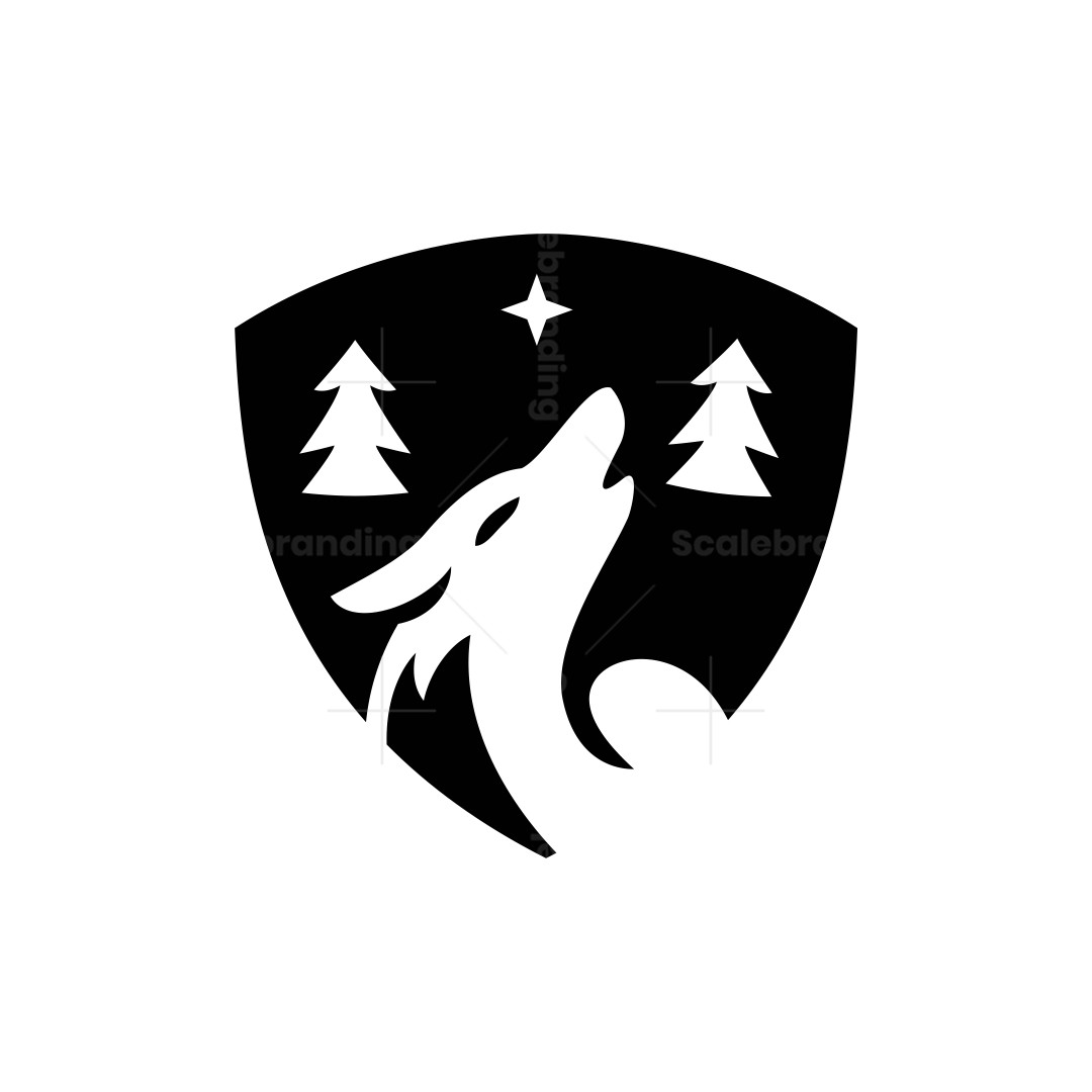 Forest Wolf Shield Logo | Scalebranding