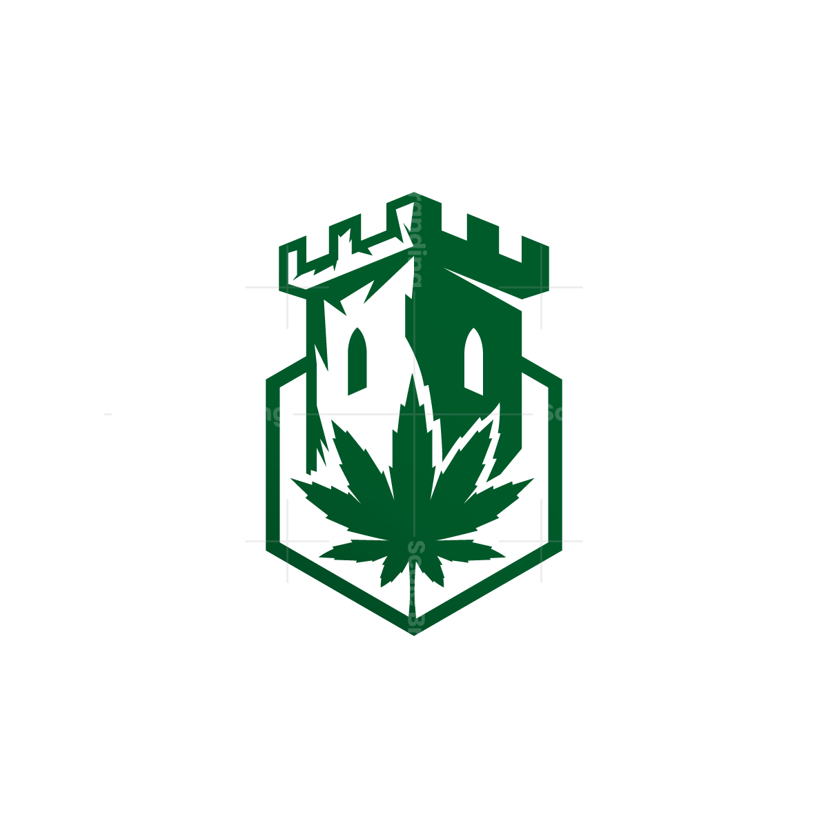 Fort Castle Cannabis Logo | Scalebranding