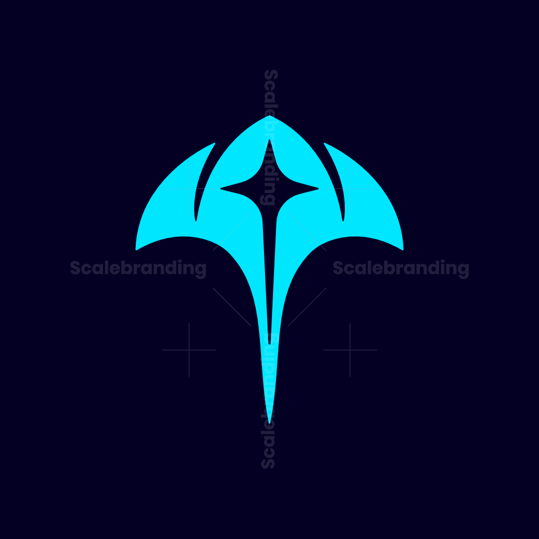 Four point star stingray logo | Scalebranding