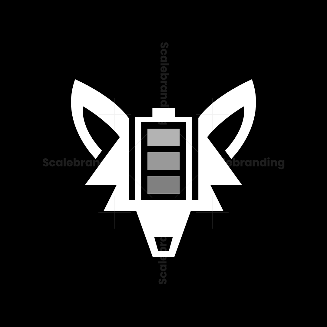 Modern fox battery power logo | Scalebranding
