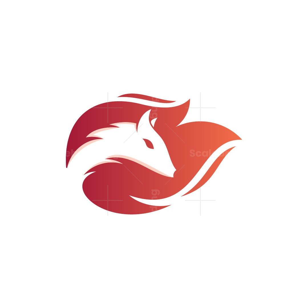 Foxfire Logo Fox Fire Esport Logo Royalty Free Vector Image