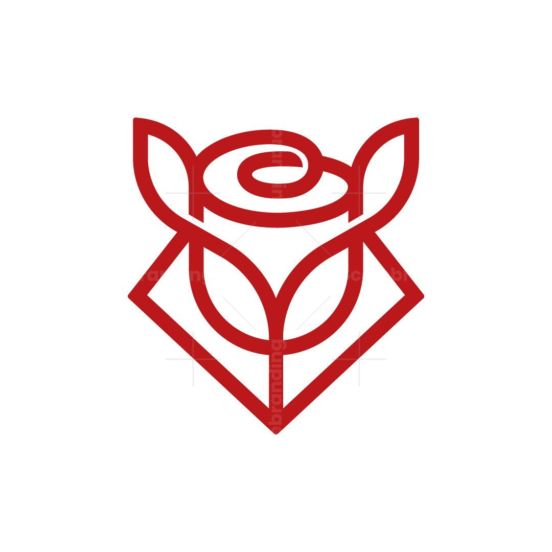Fox Head Rose Logo | Scalebranding