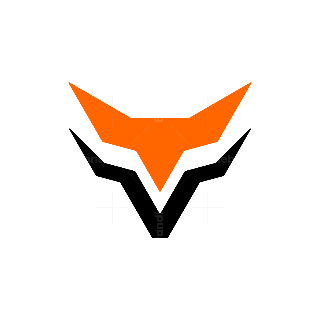 Letter V Fox Head Logo | Scalebranding