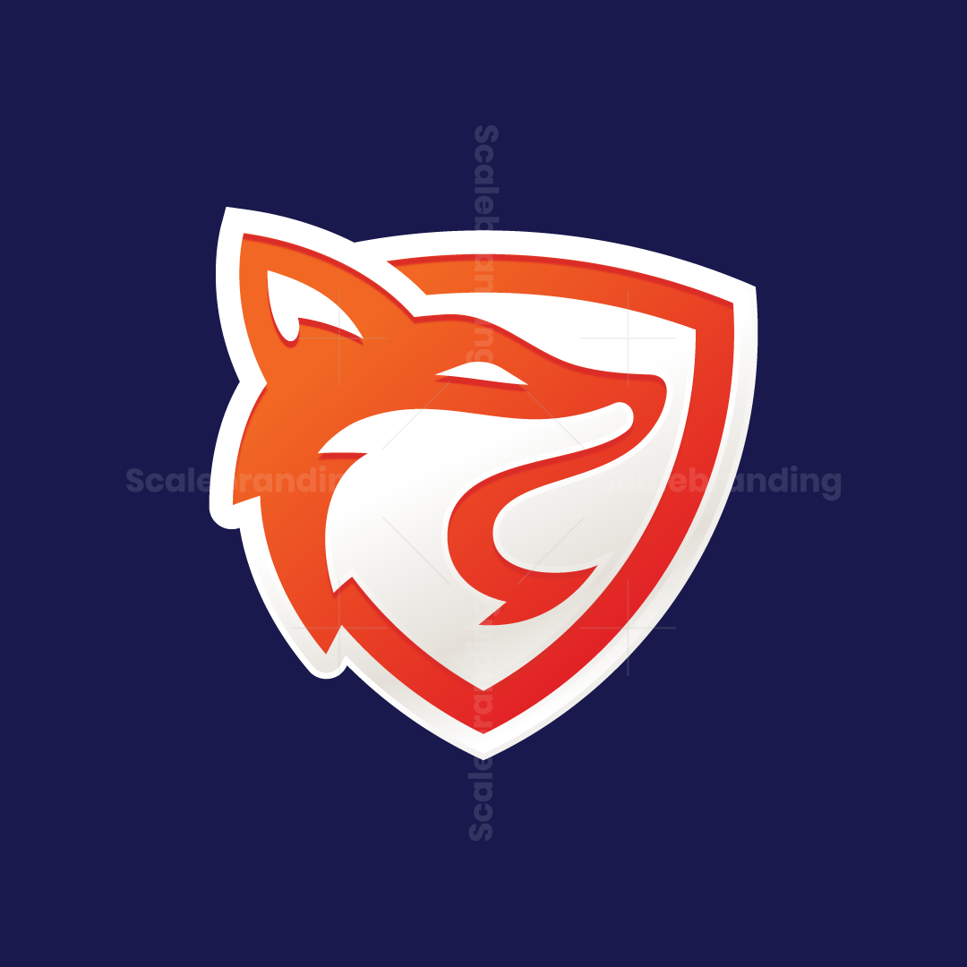 Fox Of Shield Modern Logo | Scalebranding