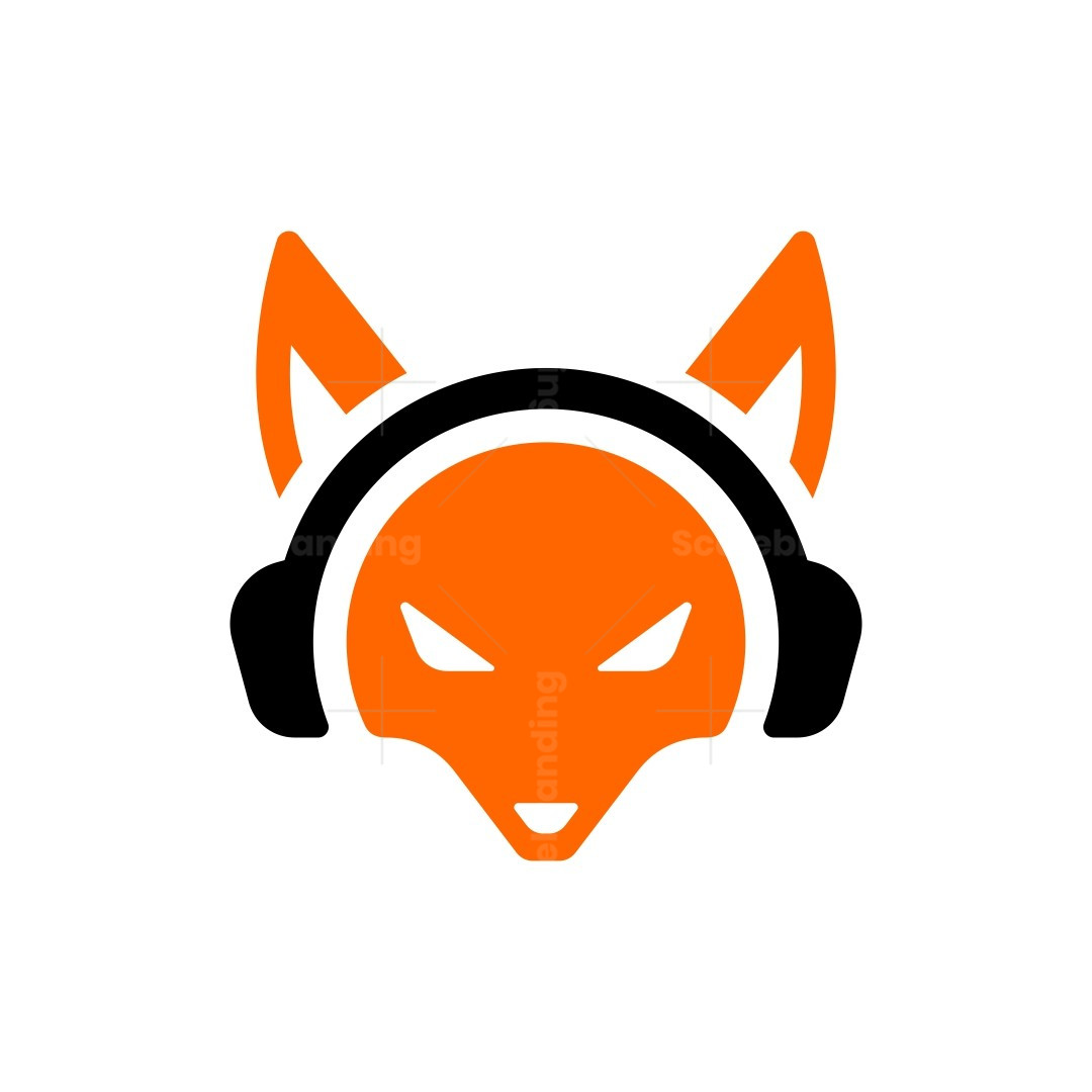 Fox With Headphone Logo | Scalebranding