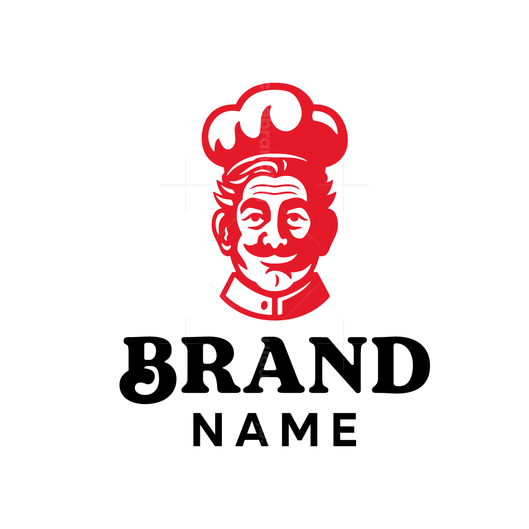 The Friendly Chef Face Logo | Scalebranding