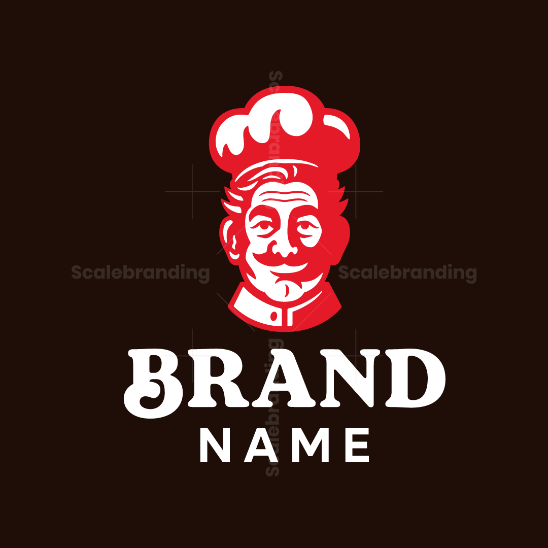 The Friendly Chef Face Logo | Scalebranding