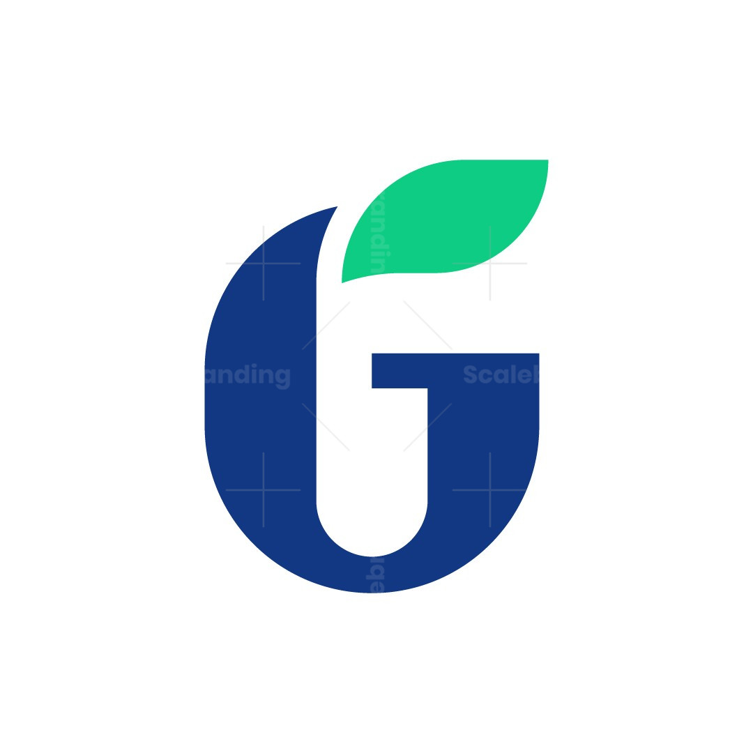 G Leaf Mark Logo | Scalebranding