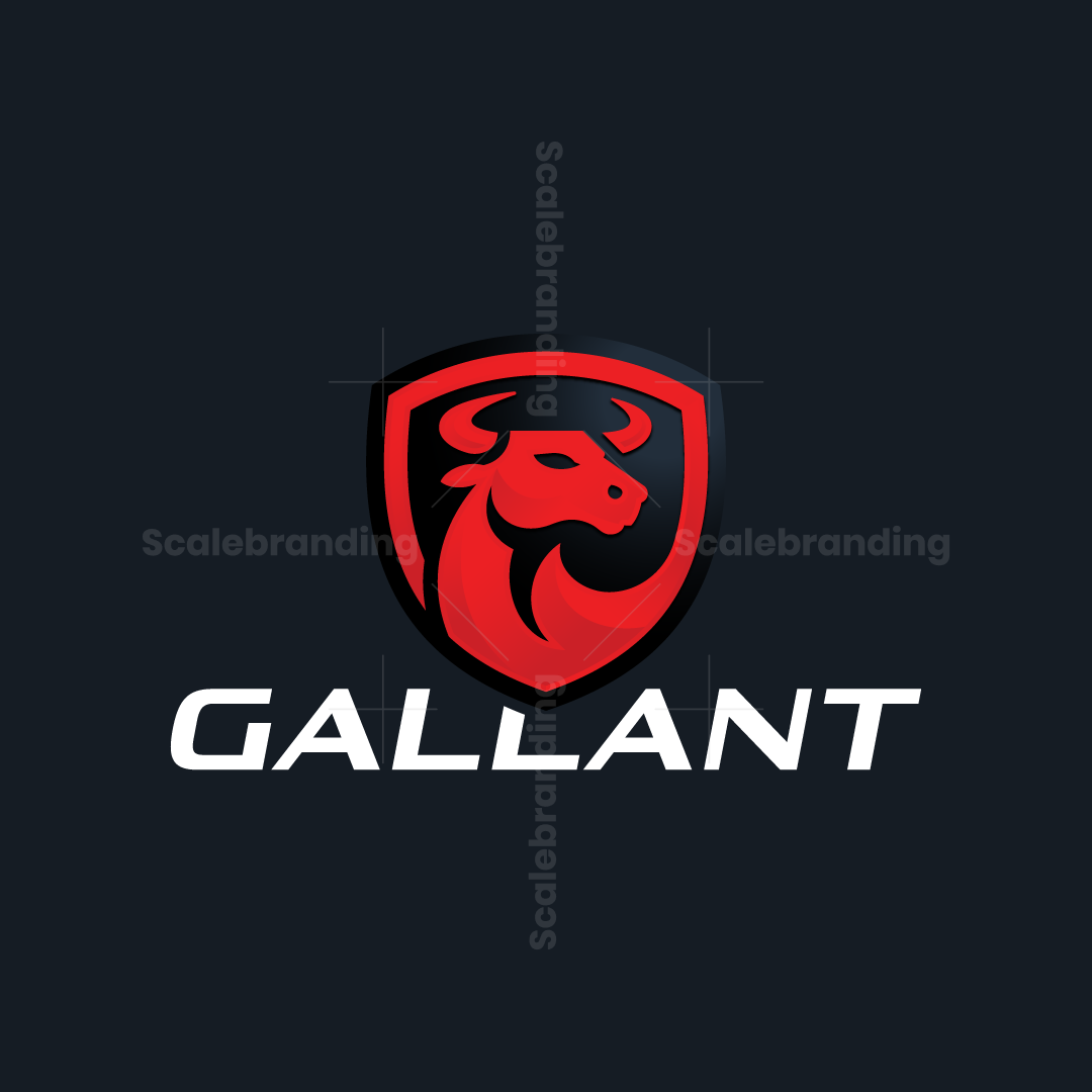 The Gallant Brave Bull logo | Scalebranding