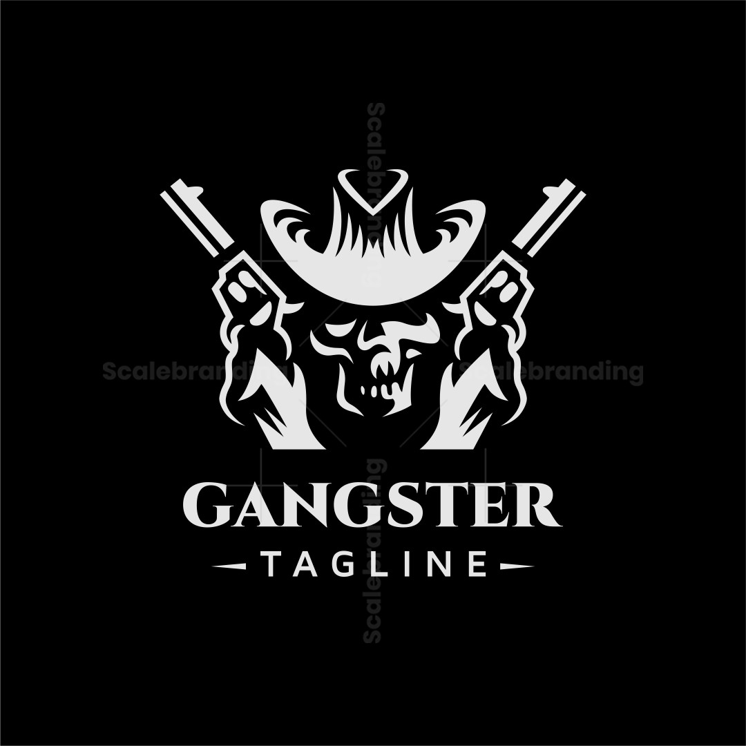 Gangster Skull Cowboy Logo | Scalebranding