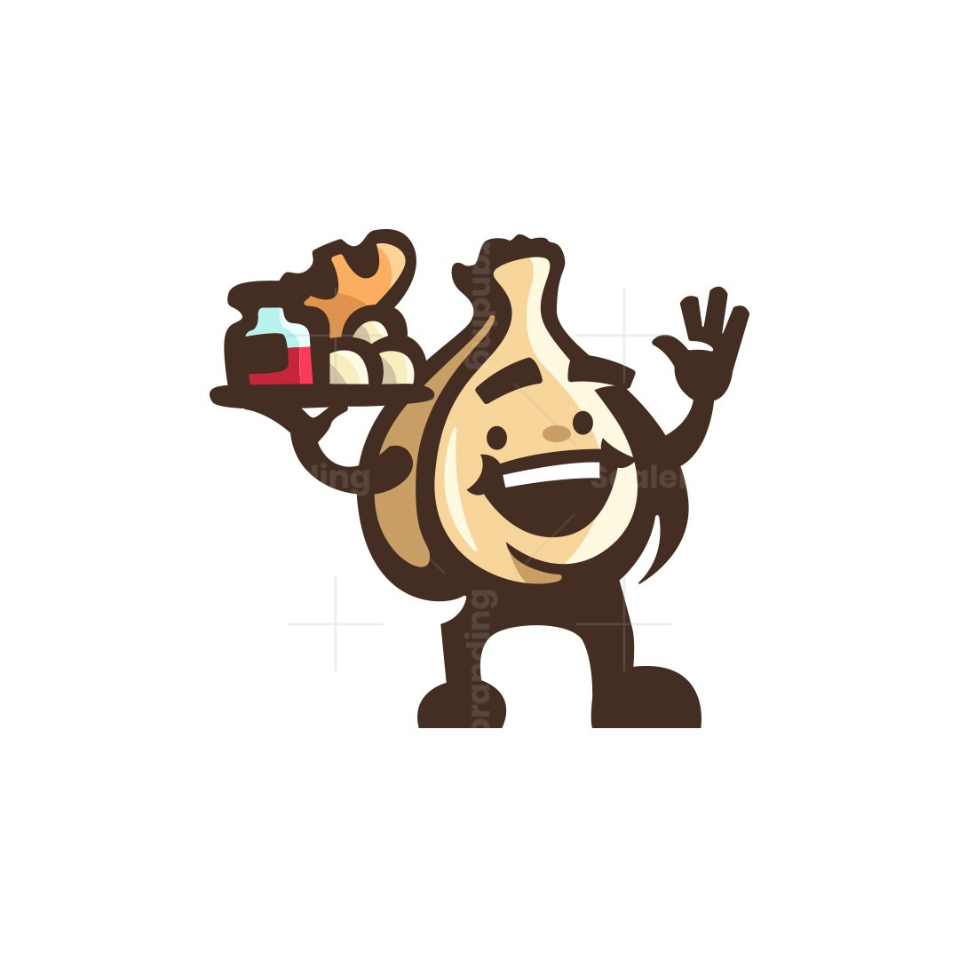Garlic Mascot Character Logo | Scalebranding
