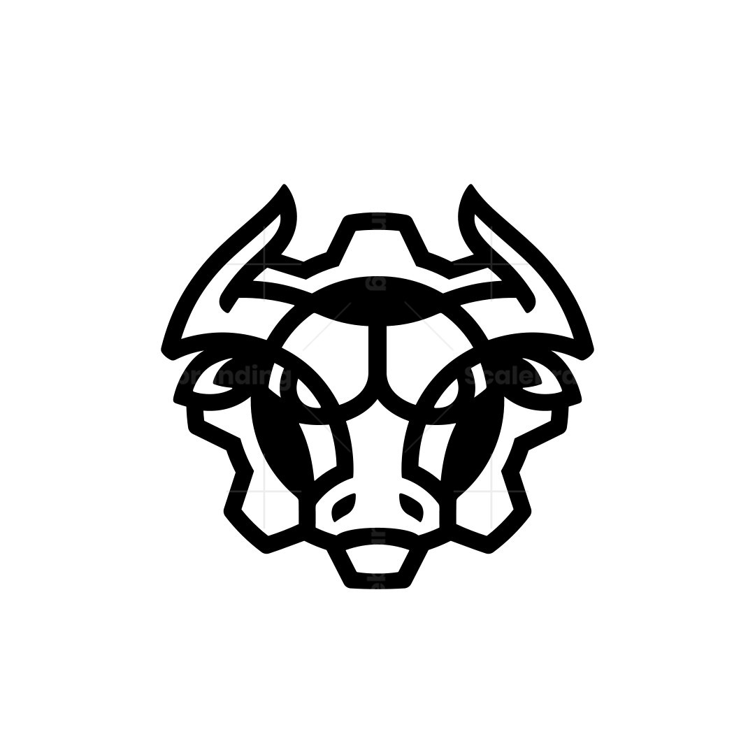 Gear Bull Mechanic Line Logo | Scalebranding