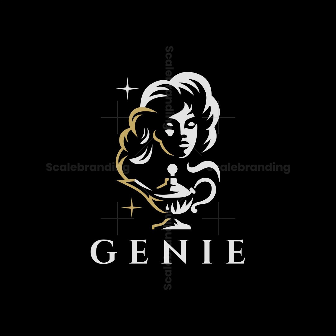 Genie Magic Woman Lamp Logo | Scalebranding
