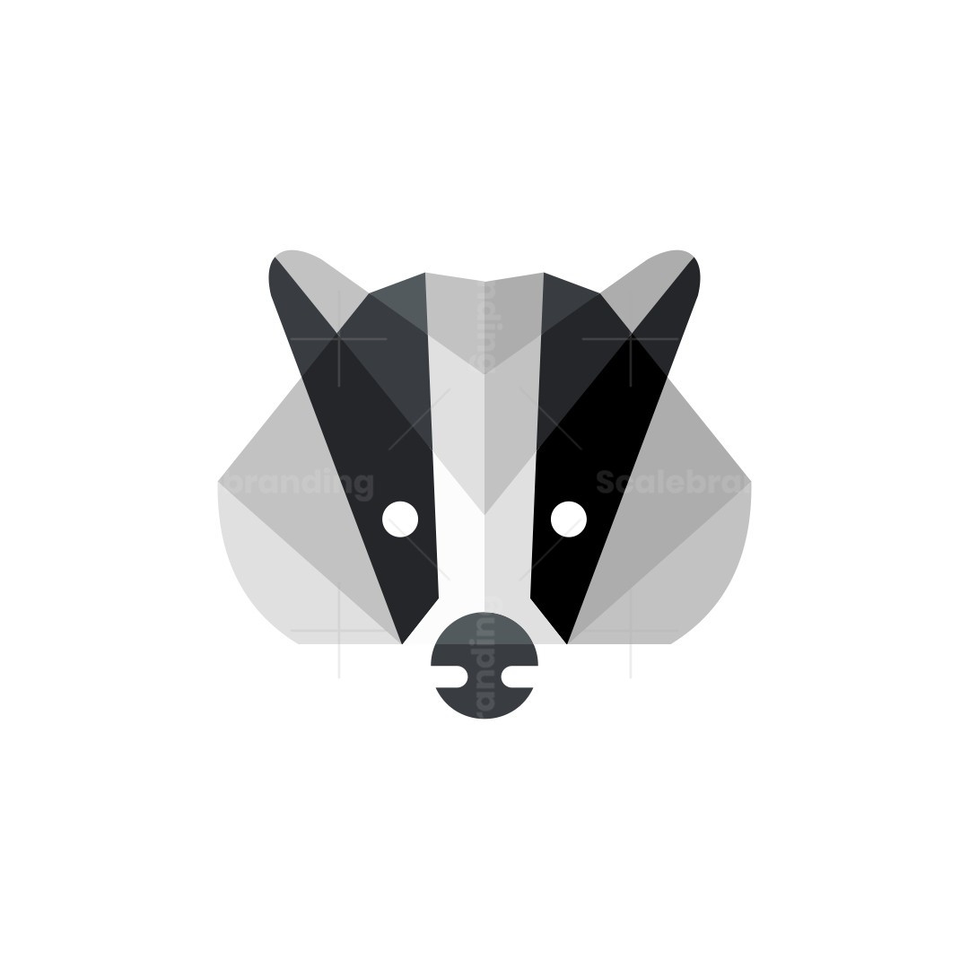 Geometric Badger Logo | Scalebranding