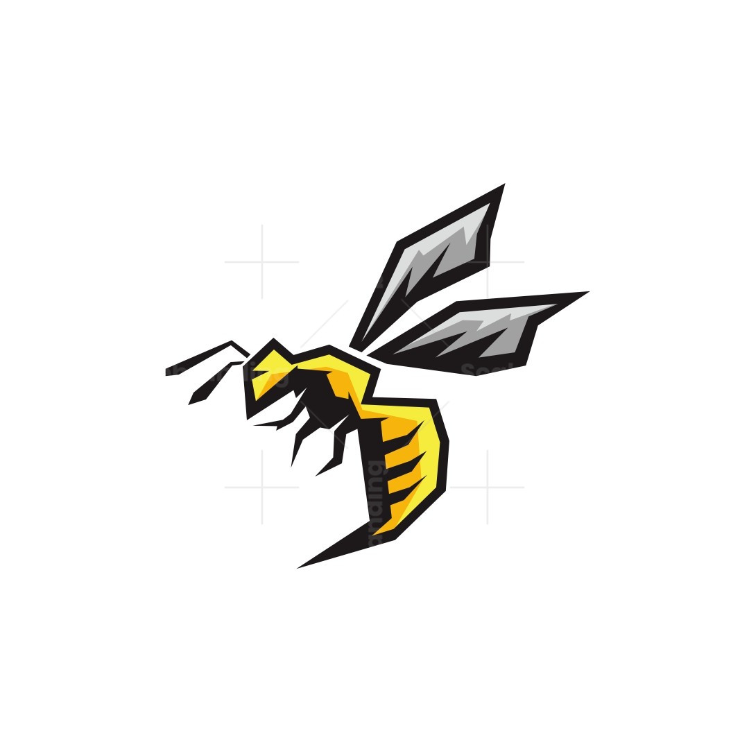 Geometric Bee Logo | Scalebranding