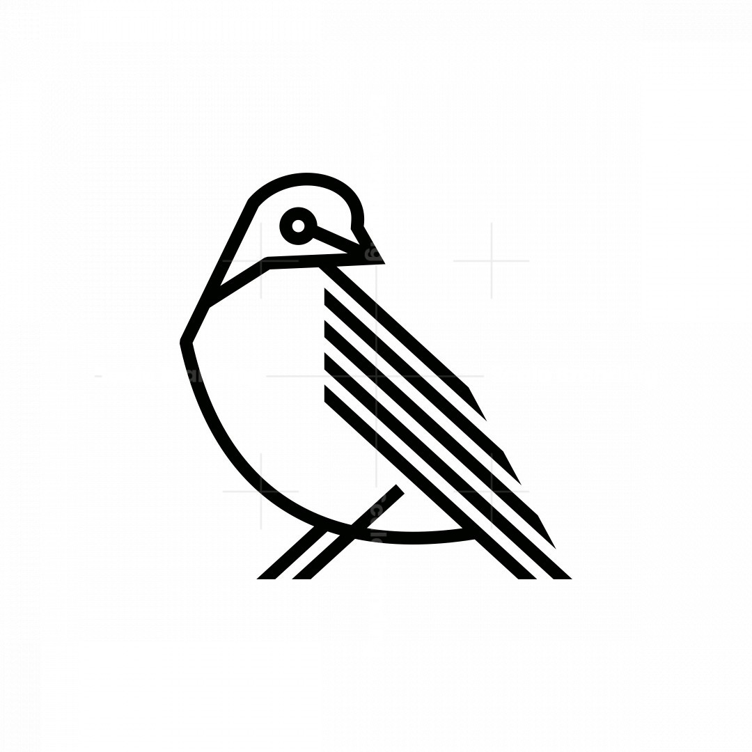 Geometric Bird Icon Logo | Scalebranding