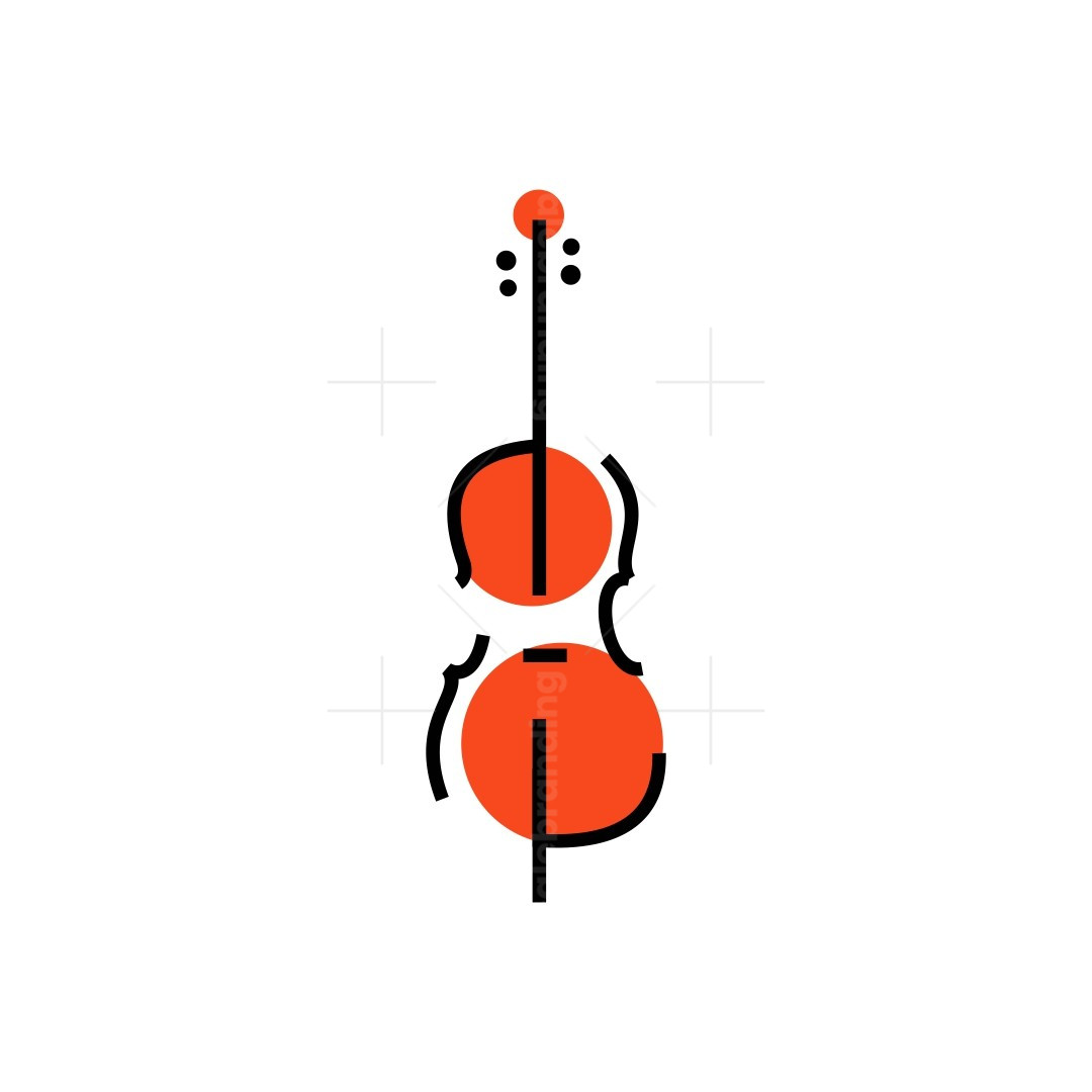 Geometric Cello Logo | Scalebranding