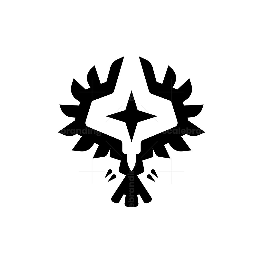 Geometric Crow Star Logo | Scalebranding