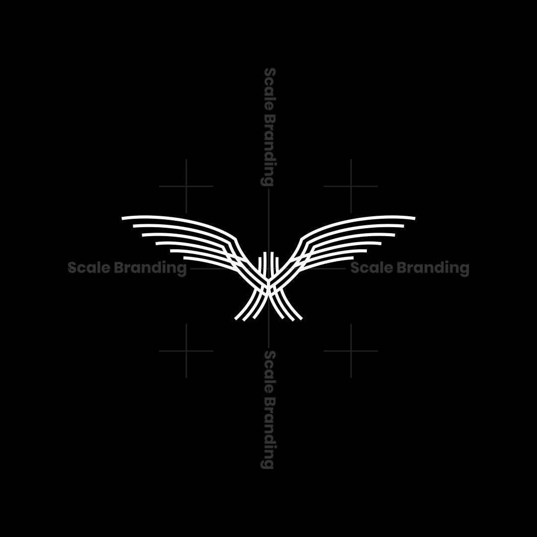 Geometric Eagle Icon Logo | Scalebranding
