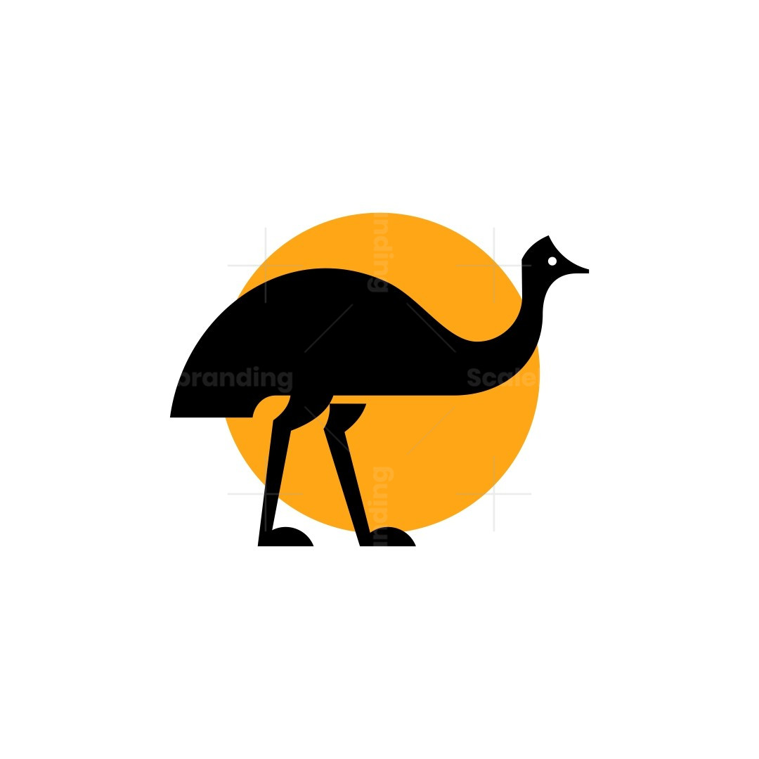 Geometric Emu Logo | Scalebranding