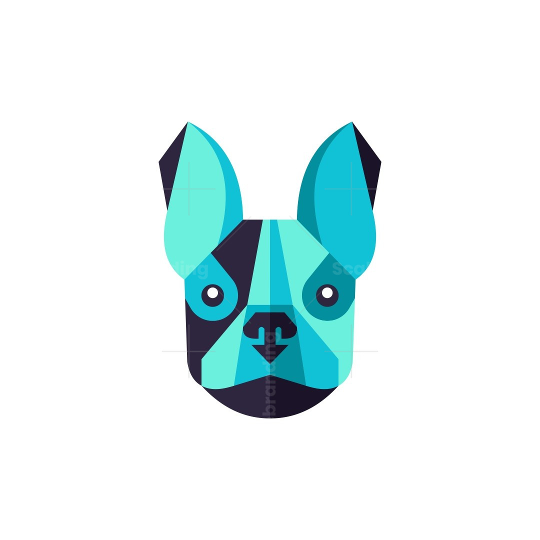 Geometric French Bulldog Logo | Scalebranding