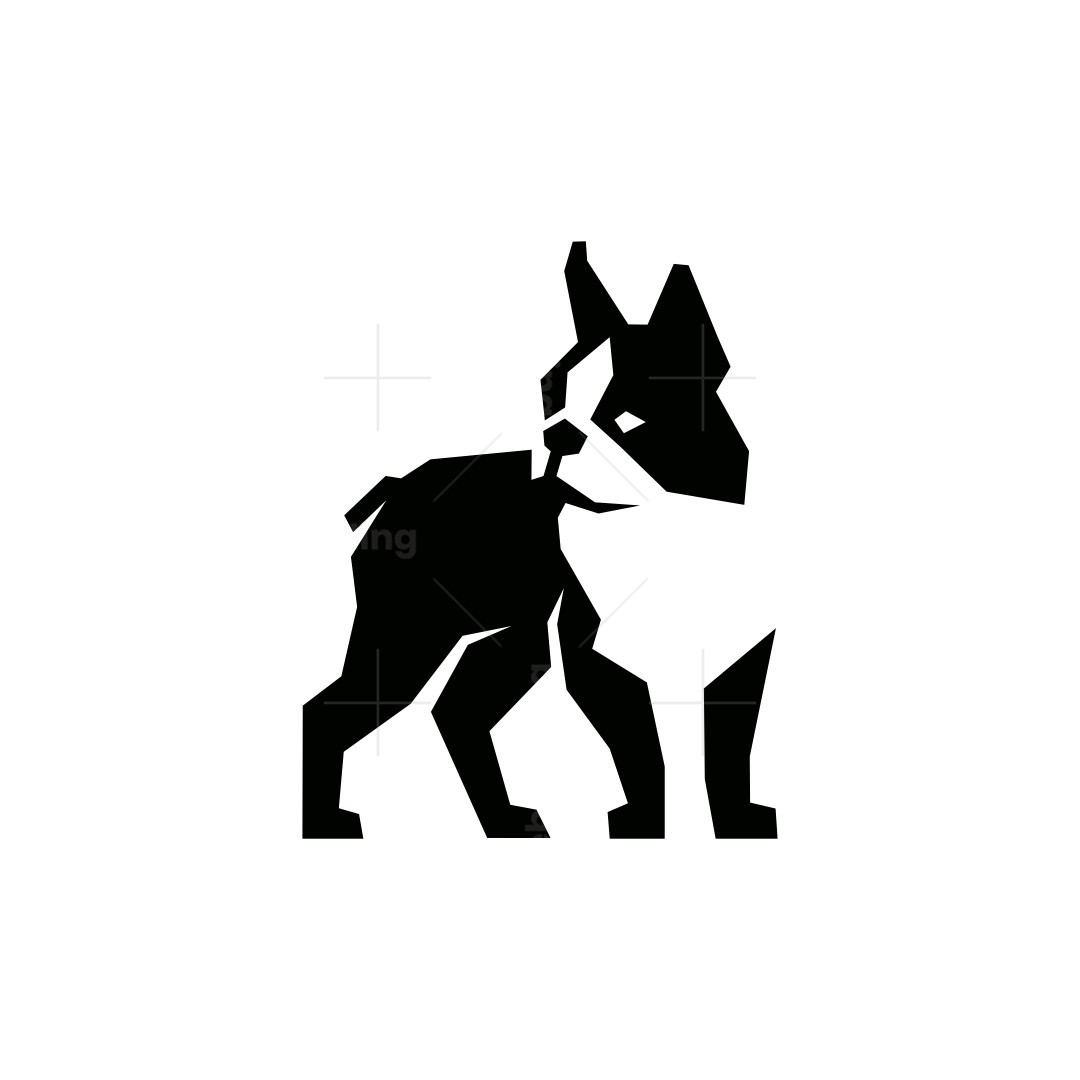 Geometric French Bulldog Logo | Scalebranding
