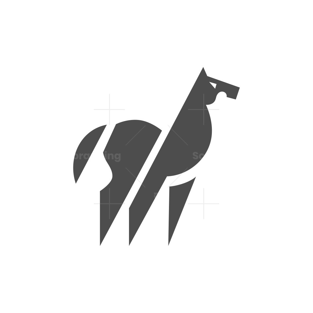 Geometric Horse Logo Mustang Logo | Scalebranding