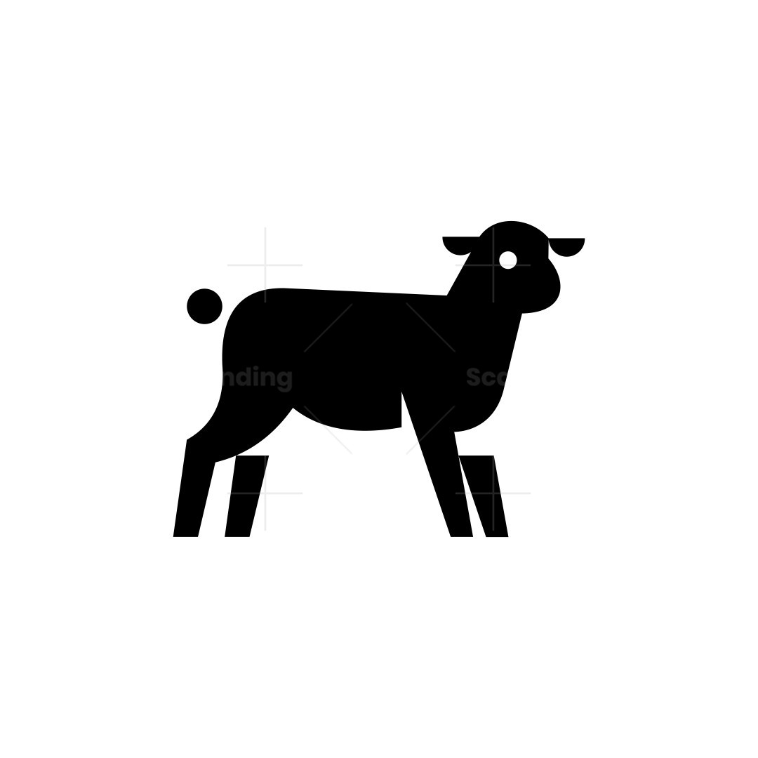 Geometric Lamb Logo | Scalebranding
