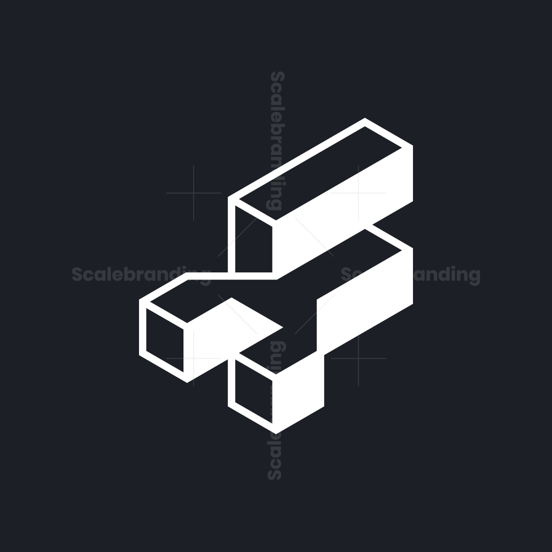 Geometric Letter F Wrench Logo | Scalebranding